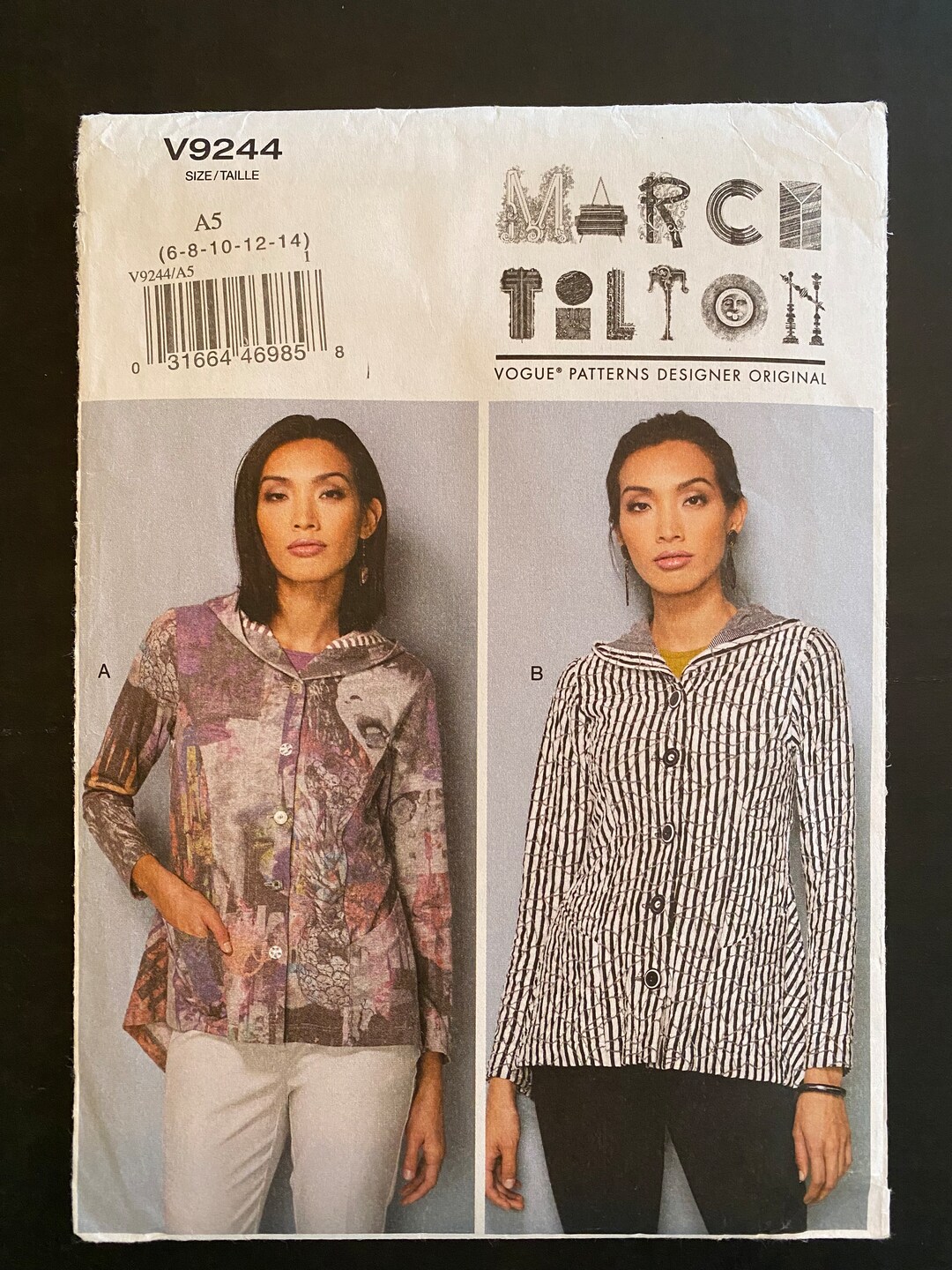 Vogue 9244 March Tilton Uncut and in Brand New Condition Size 6-8-10-12 ...