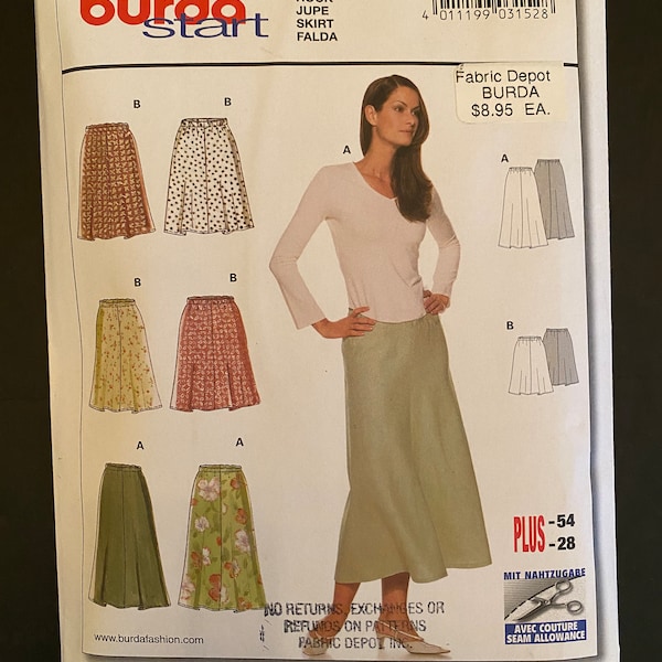 Burda Skirt - Etsy