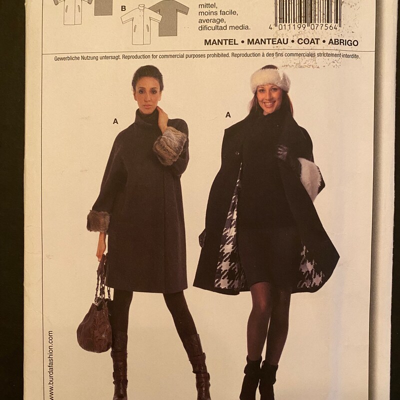 Fur Coat Pattern - Etsy