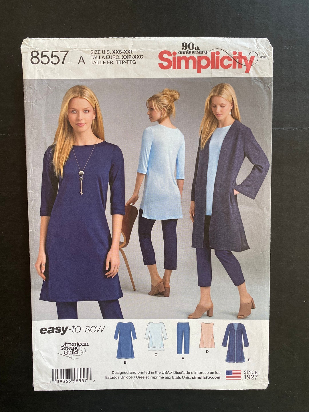 Simplicity 8557 Size Xxs-xxl Uncut and in New Condition. Easy to Sew ...