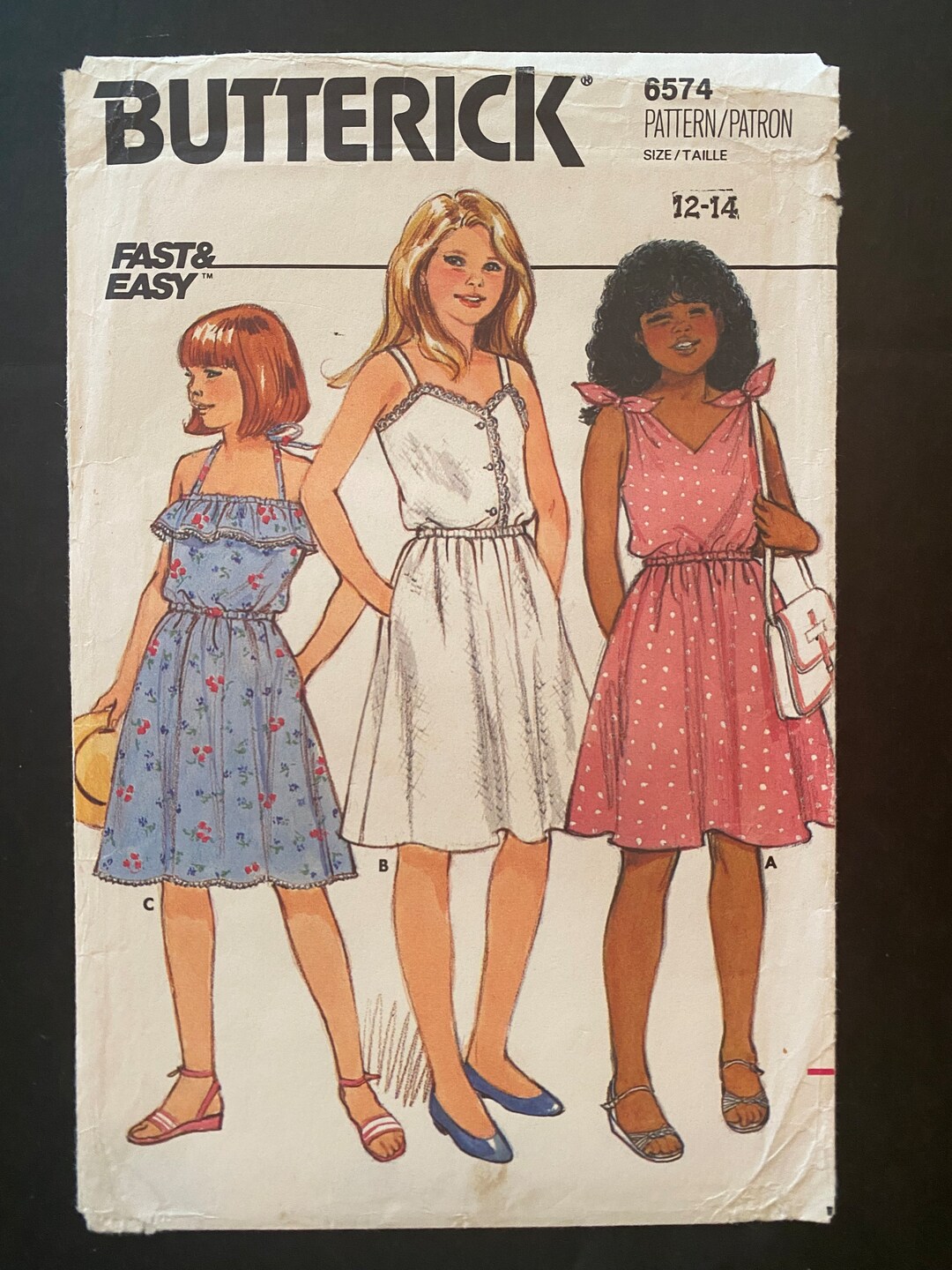 Butterick 6574 Girl Pattern Size 12-14 Uncut and in Brand New Condition ...