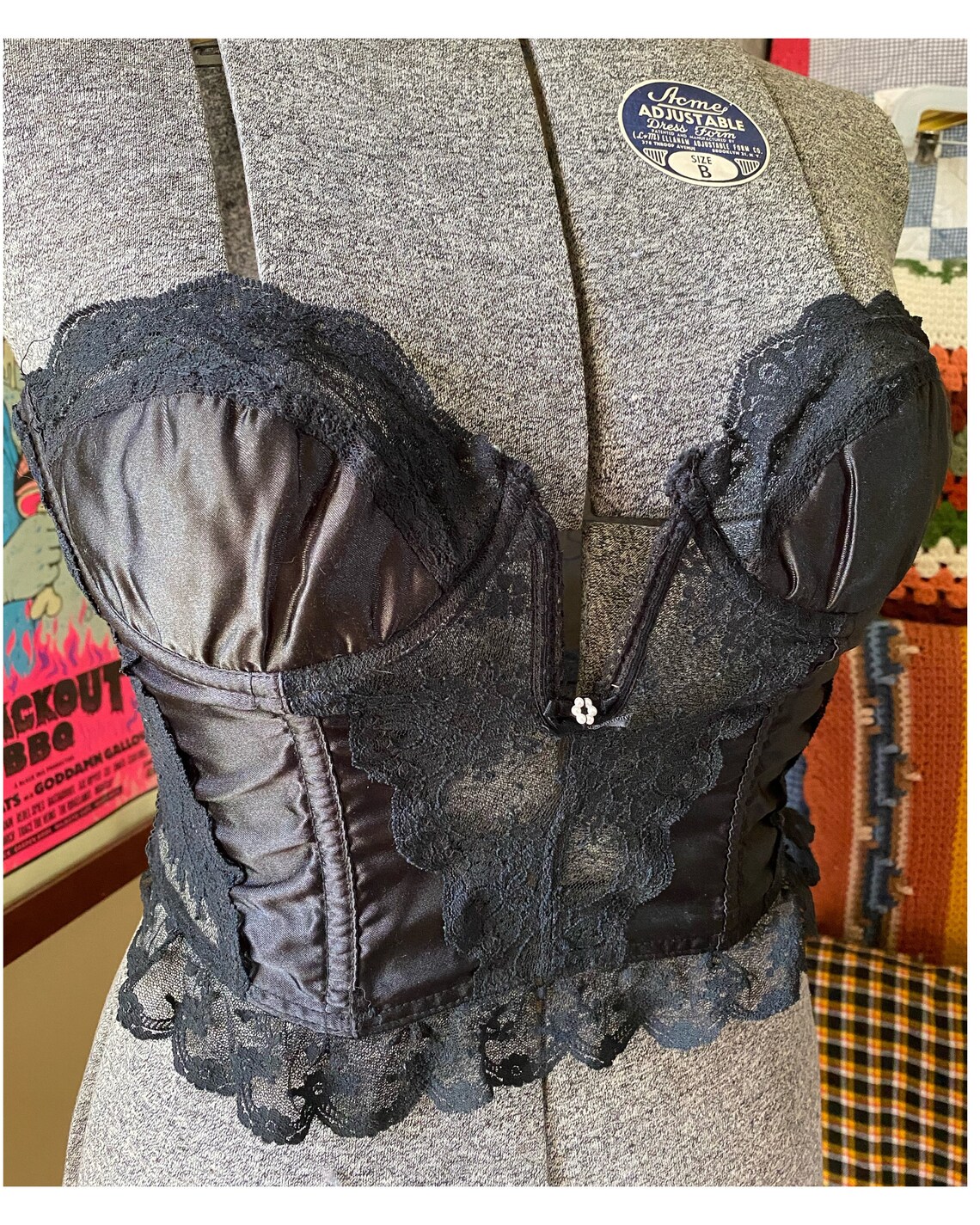 70s Gold Label Victorias Secret Bustier | Etsy