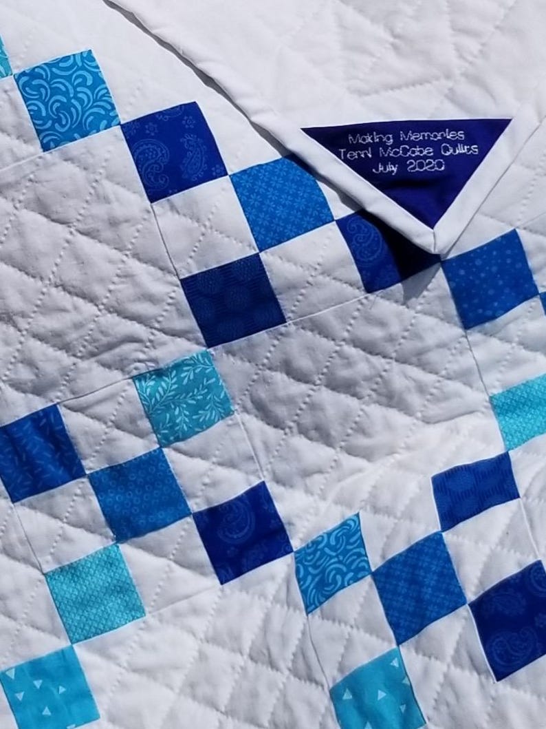 Baby Quilt Handmade Irish Chain - Etsy
