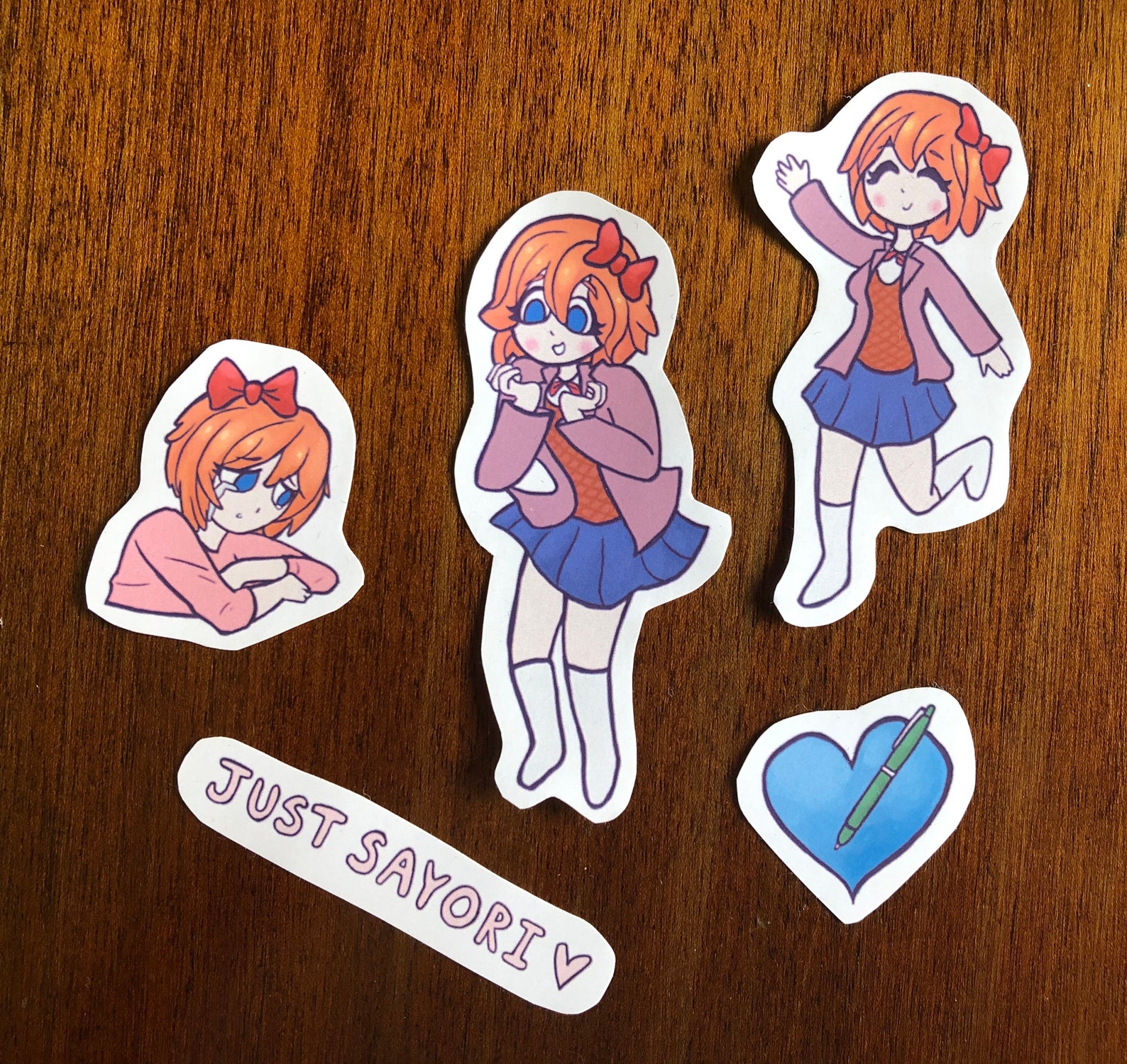 Just Sayori sticker set | Etsy