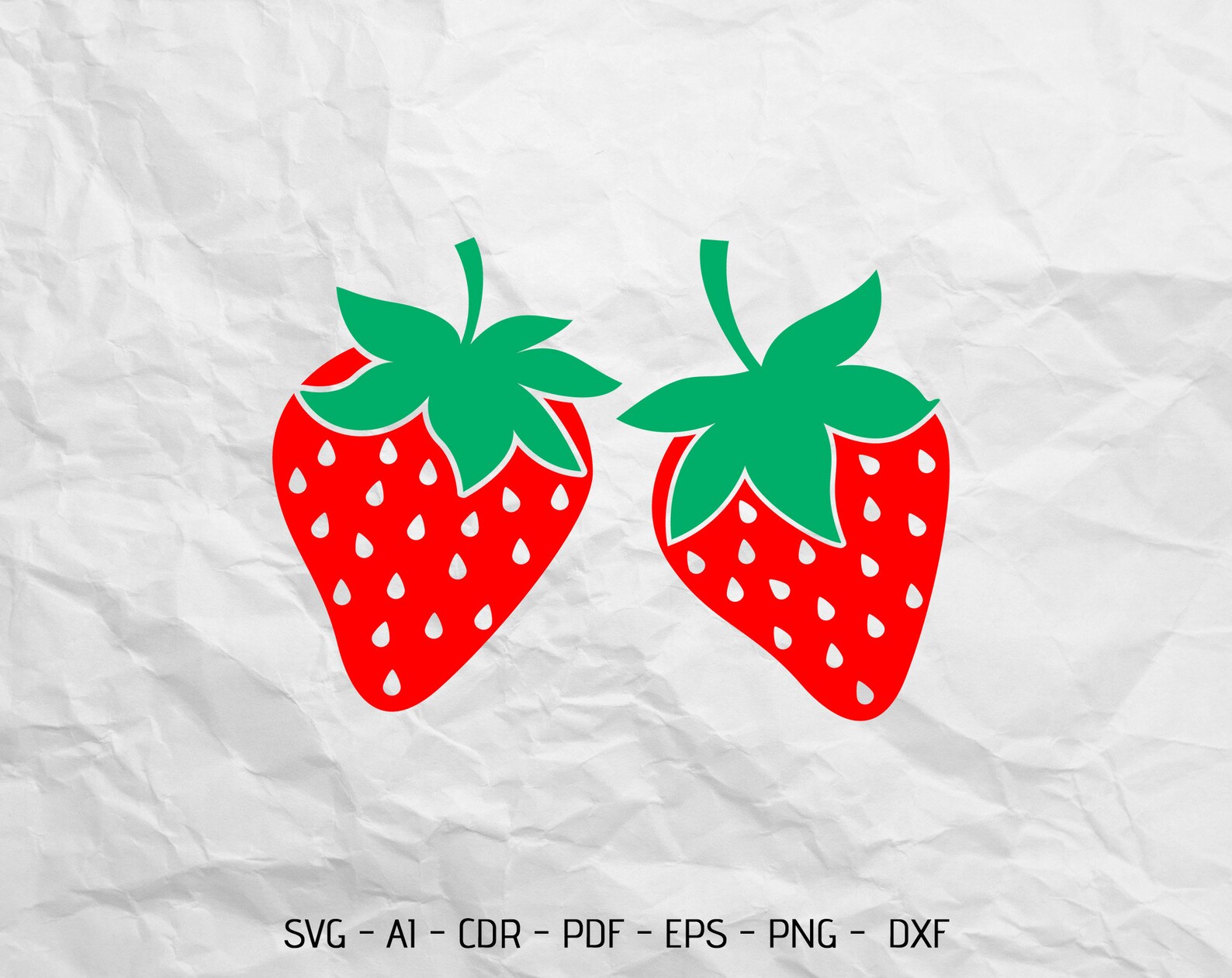 Strawberry svg file for Cricut Laser cut and Print | Etsy