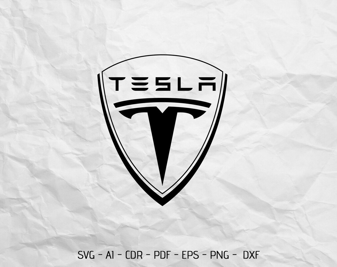 Tesla logo svg for Cricut Laser cut and Print | Etsy