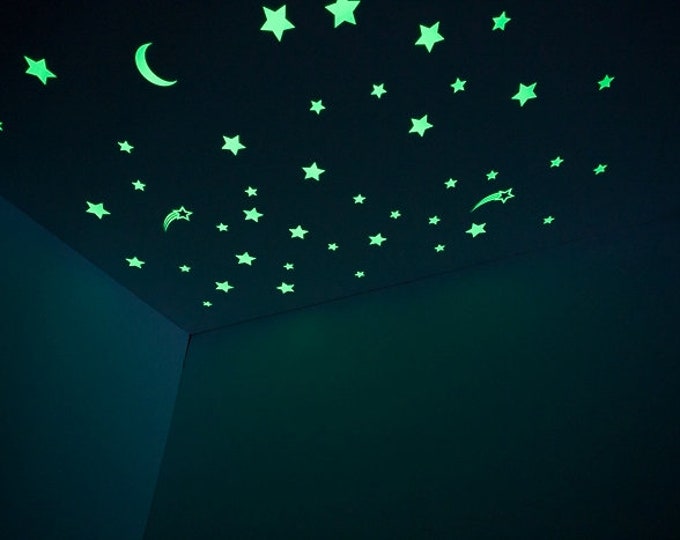 Glow in the Dark 24 Shooting Stars With Ceiling Star Kit the Most ...