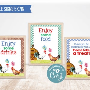 Chicken Rooster Birthday Party Decorations, Chicken Themed Twin Party ...