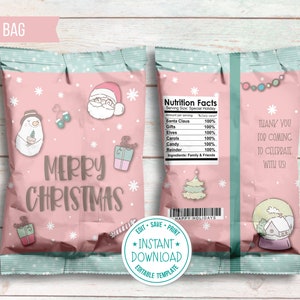 Kids Christmas Party Bundle Kit, Festive Holiday Template Printable - Etsy