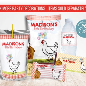 Chicken Birthday Party Decorations, Kids Chicken Party Cute Decorations ...