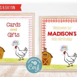 Chicken Birthday Party Decorations, Kids Chicken Party Cute Decorations ...