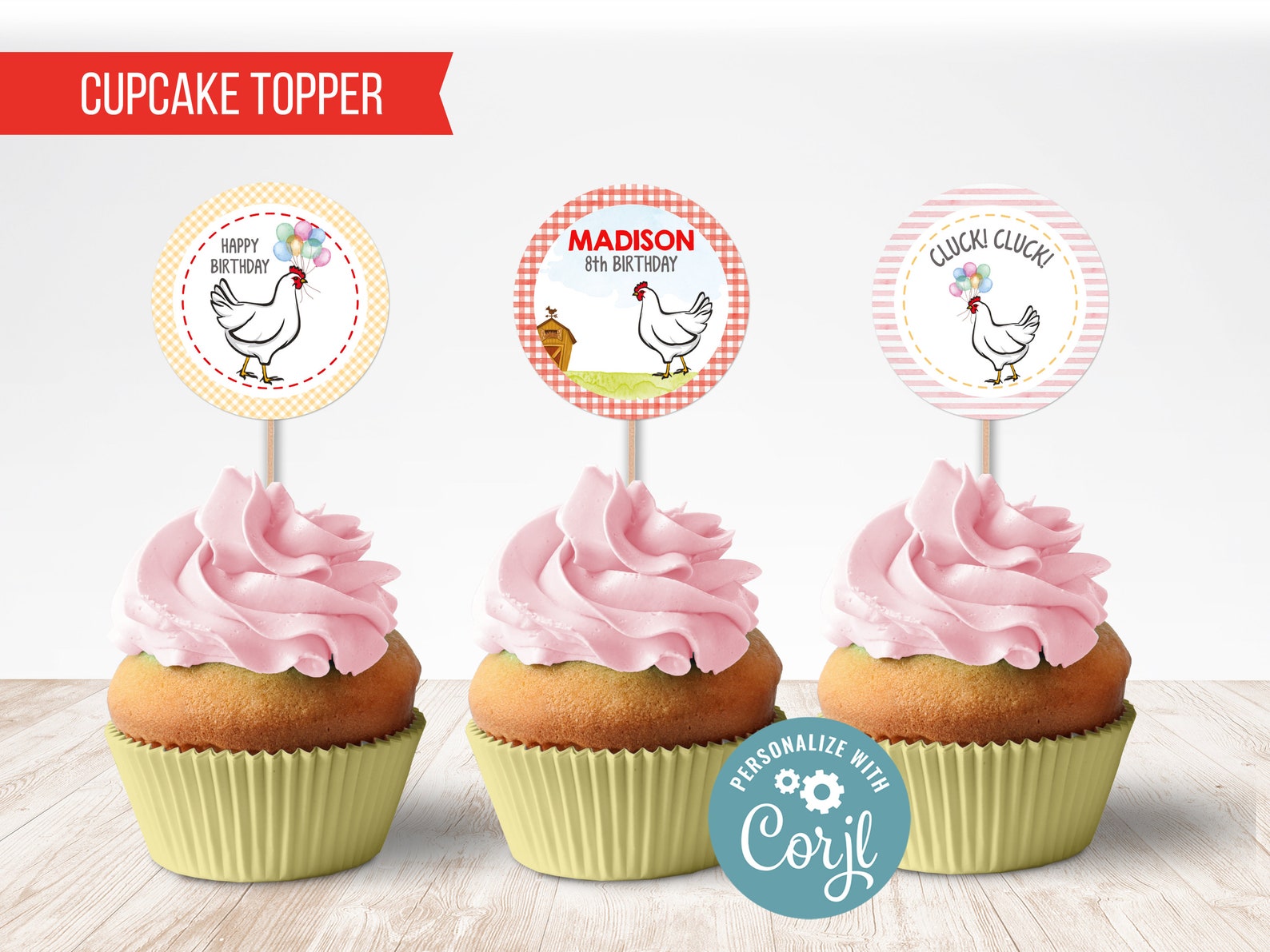 Chicken Birthday Party Decorations, Kids Chicken Party Cute Decorations ...