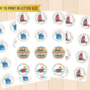 Back to School Cupcake Toppers, School Party Decor, Back to School ...