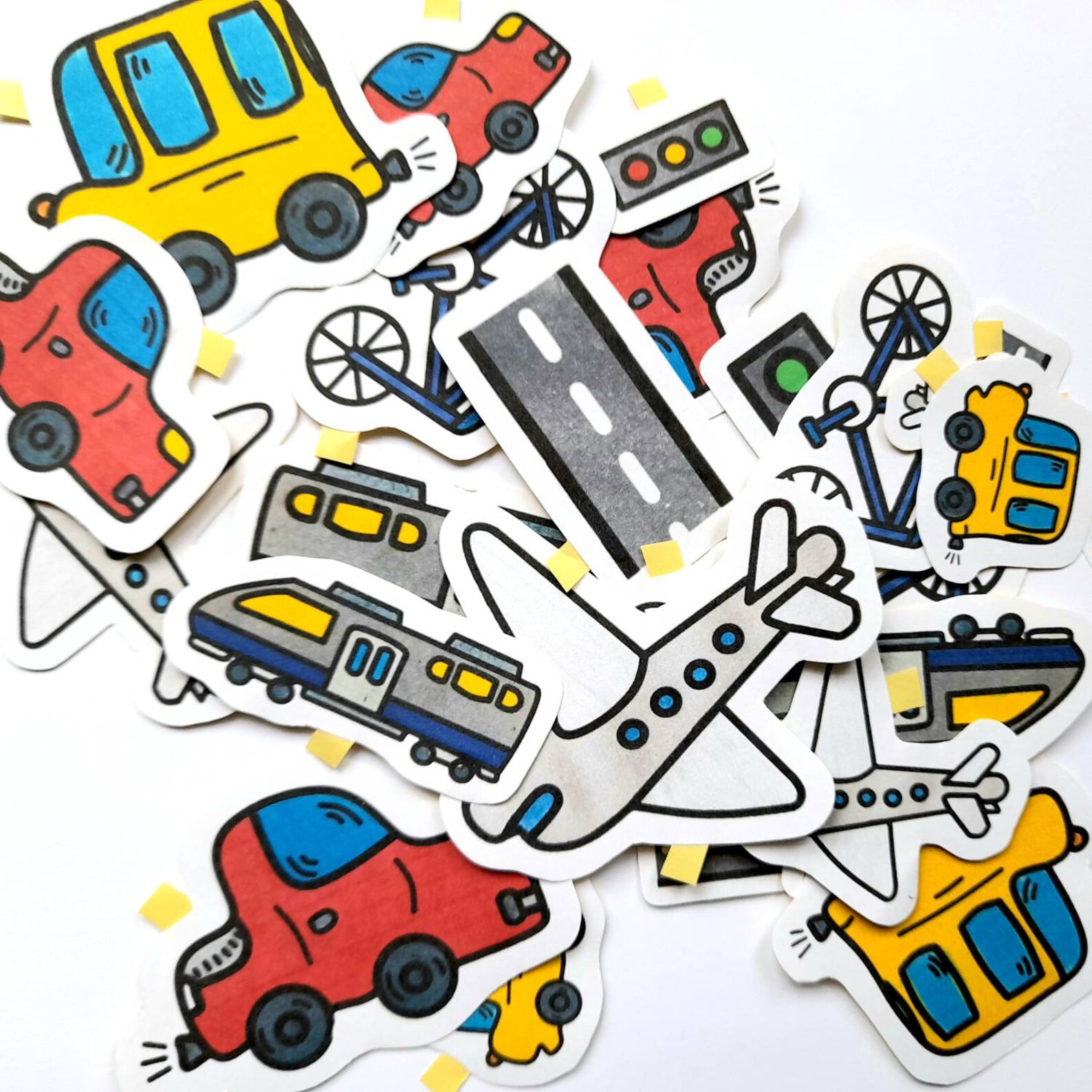 Transport Stickers Cute Stickers Planning Stickers 28pcs | Etsy
