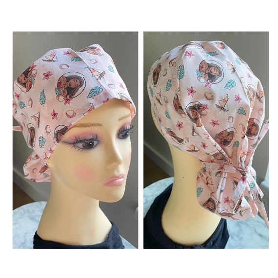 Disney Princesses Ponytail Surgical Scrub Cap | Etsy
