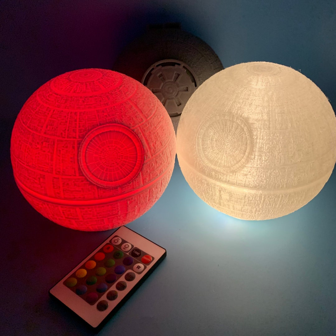 Star Wars Death Star Night Light Item Holder Wireless - Etsy