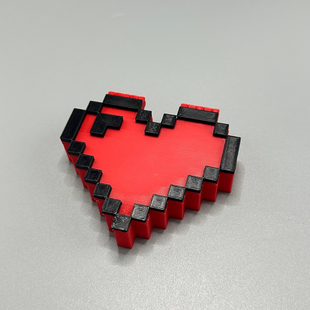 8 Bit Heart Jewelry Box Storage Container - Etsy