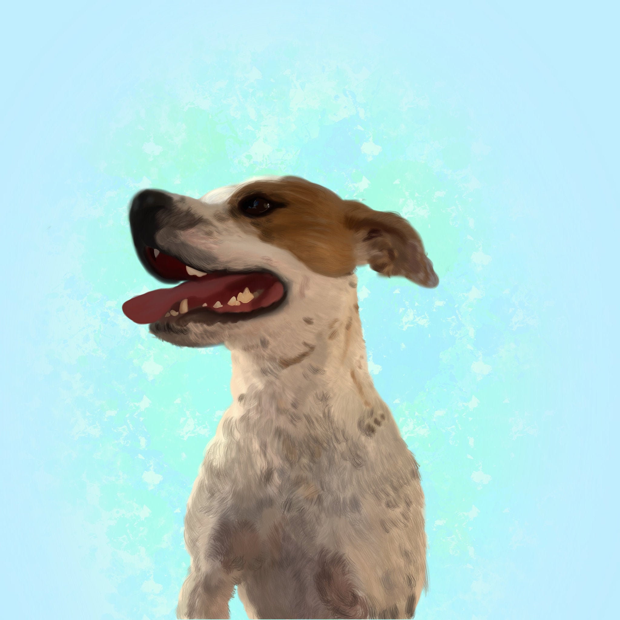 Digital Full Body Pet Portrait, Digital Dog Portrait, Digital Cat ...