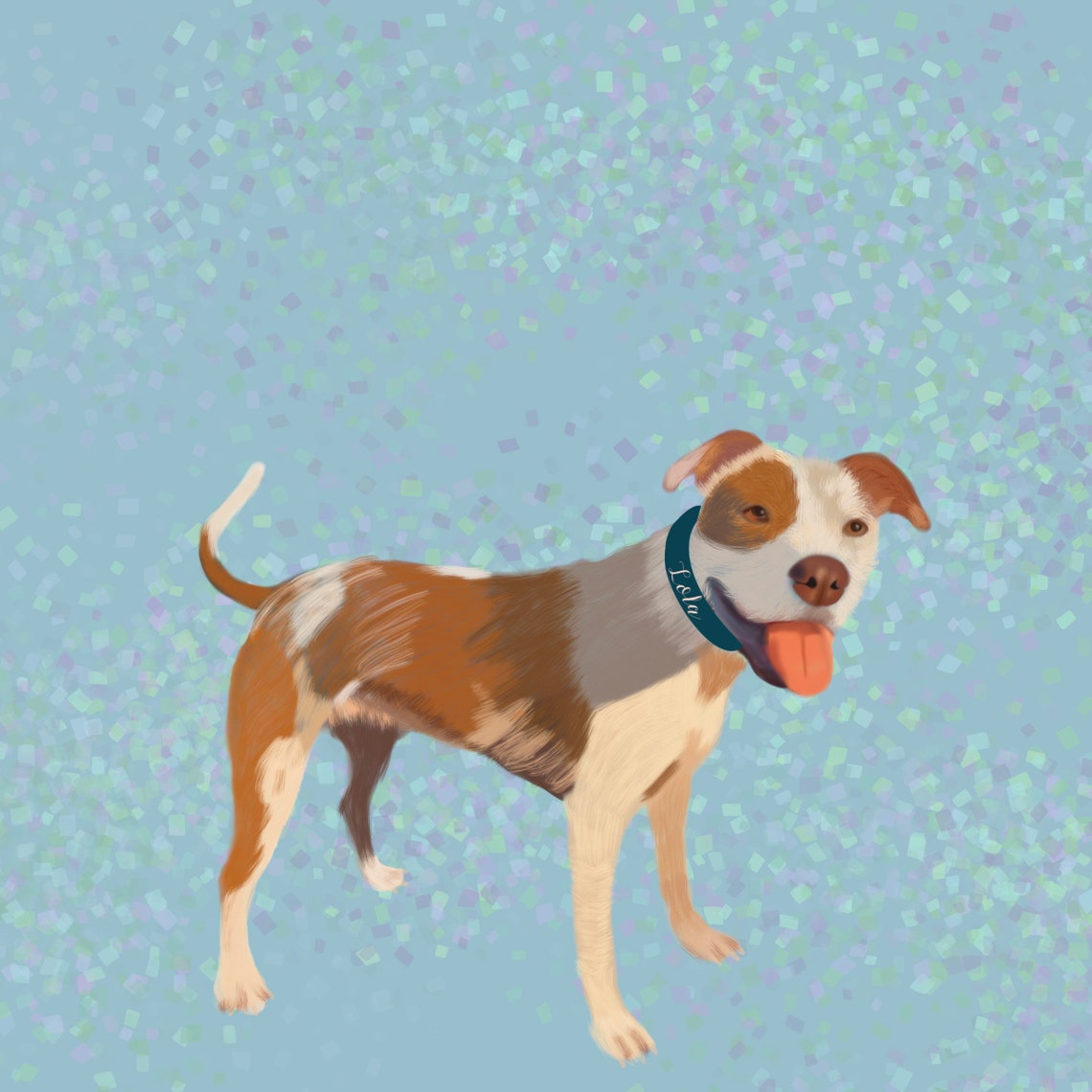 Digital Full Body Pet Portrait, Digital Dog Portrait, Digital Cat ...