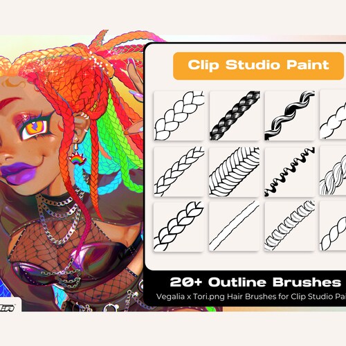 Clip Studio Paint Manga Studio 5 Digital Painting Brush - Etsy