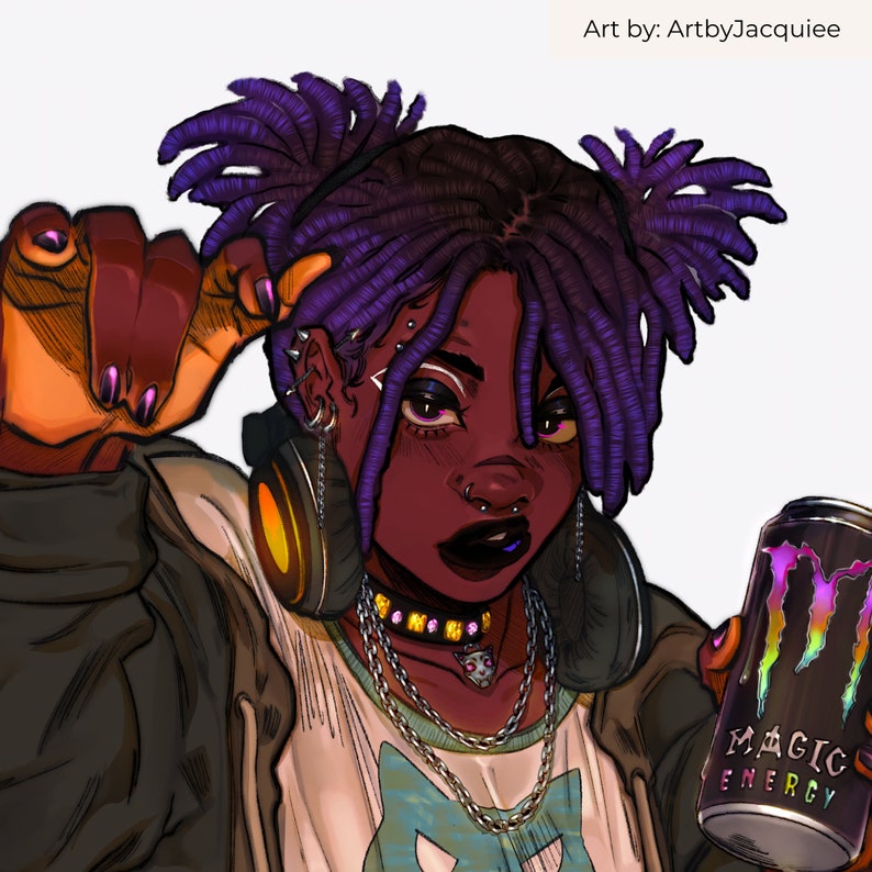 Procreate Highlight Light Braid and Loc Brushes Anime Cartoon - Etsy