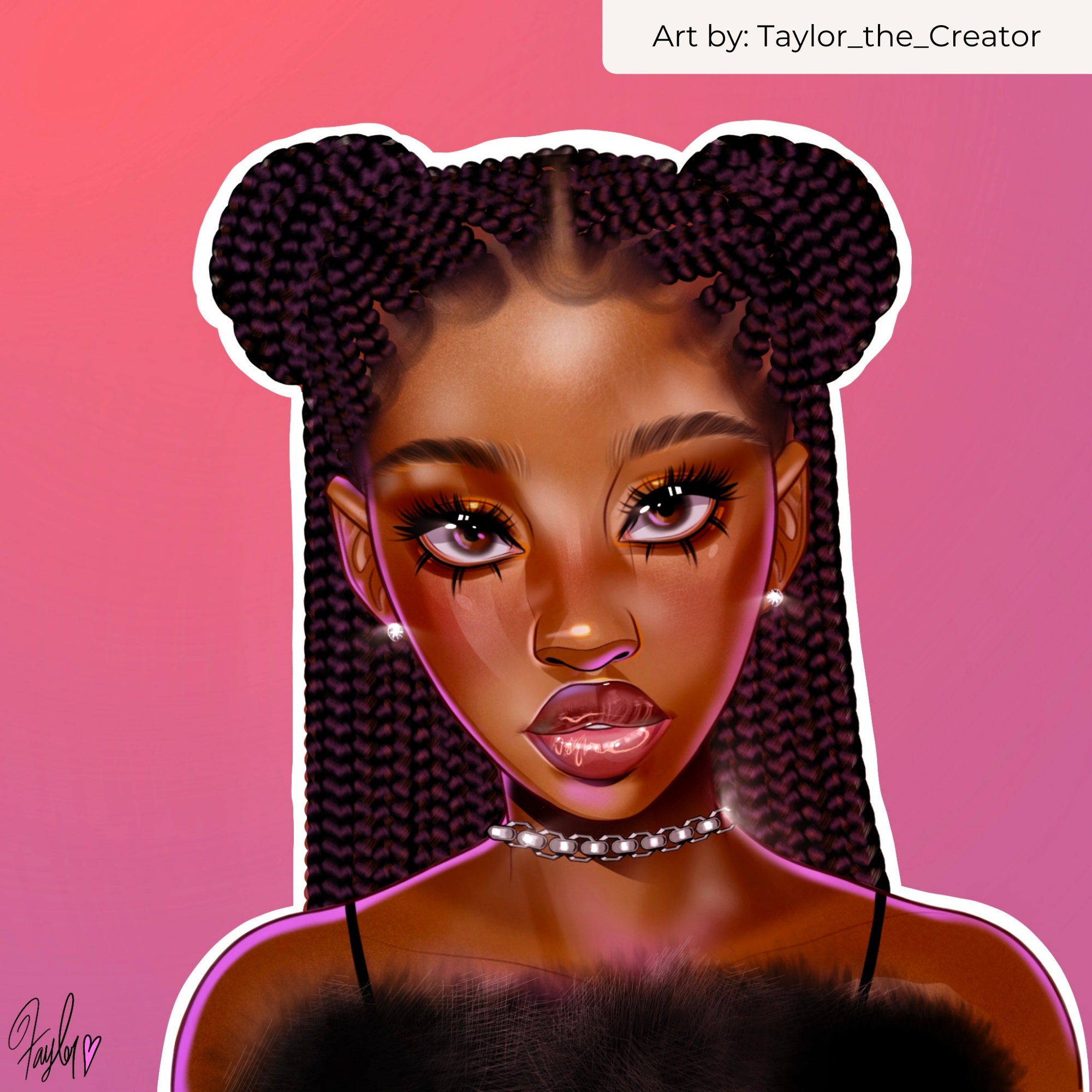 Procreate Highlight Light Braid and Loc Brushes Anime Cartoon - Etsy