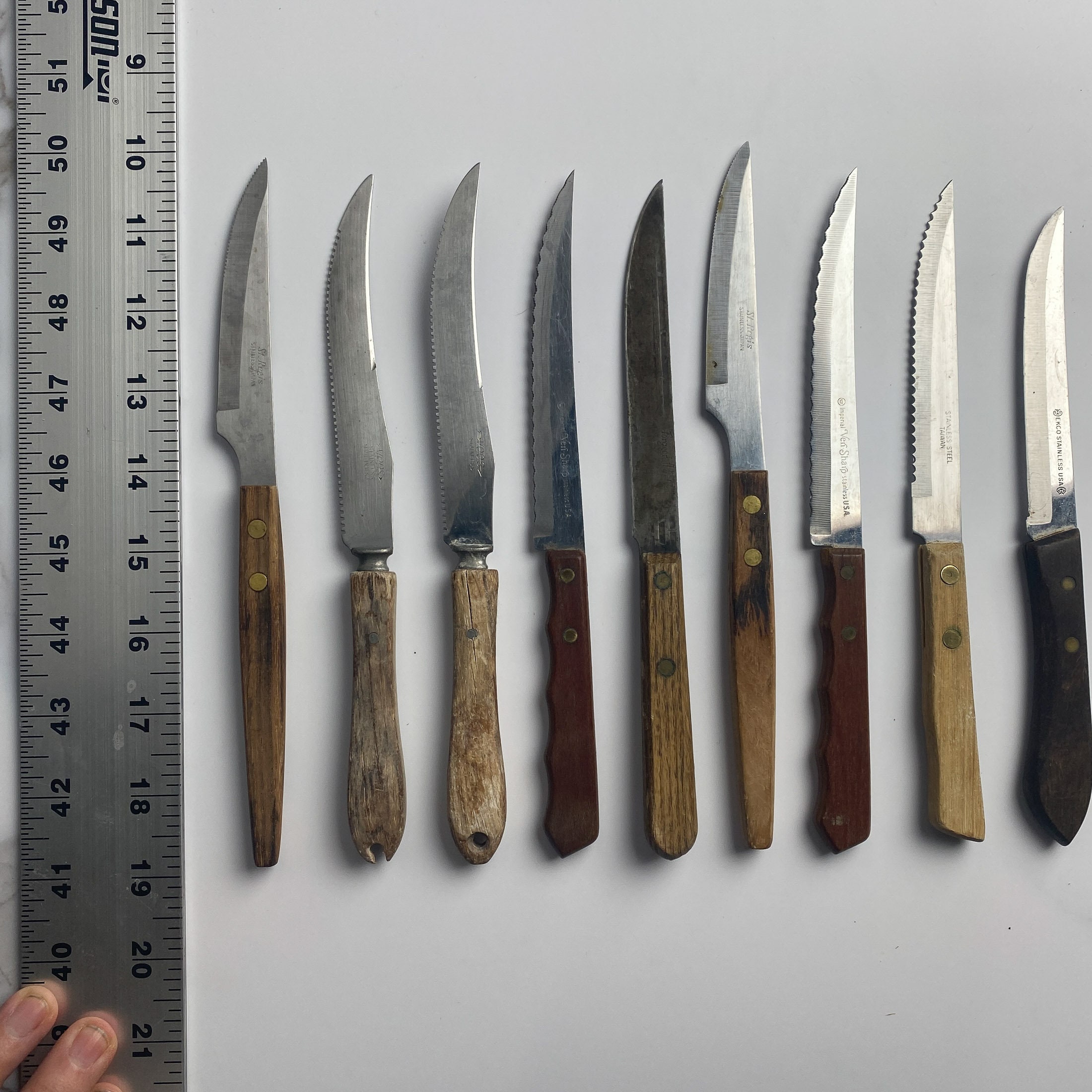 Medium Wood Handled Vintage Kitchen Knife / Small Paring Knife | Etsy