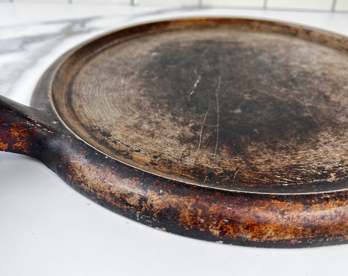 Vintage Griddle / Rare / Patina / Cooking Pan / Wood Handle / Food ...