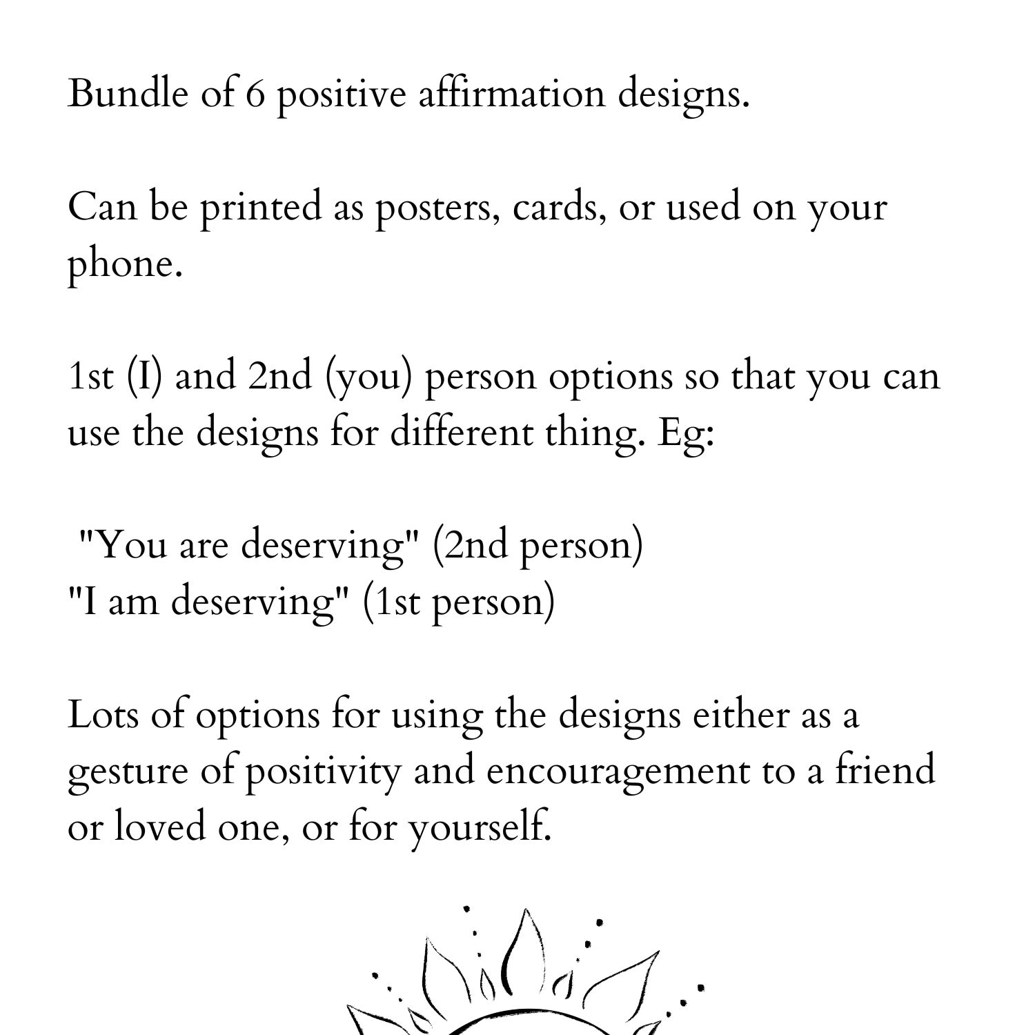 Affirmation Poster Set Affirmative Cards Affirmative Gift Printable ...