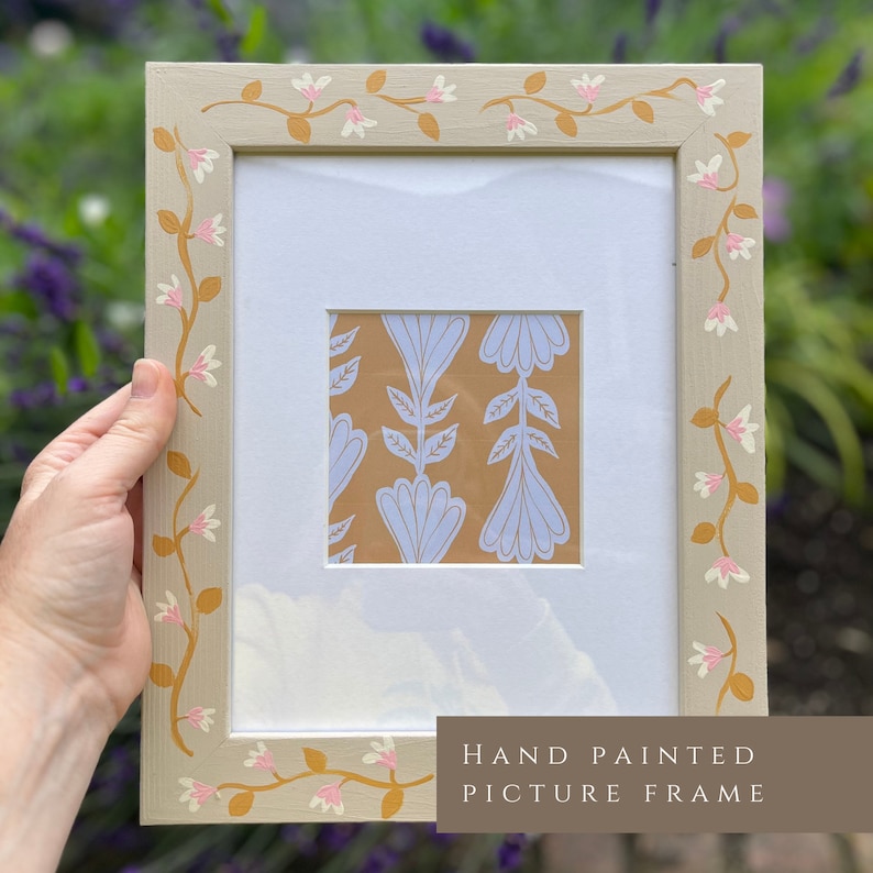 Boho Style Flower Power Hand Painted Photo Frame 9 X 7 - Etsy