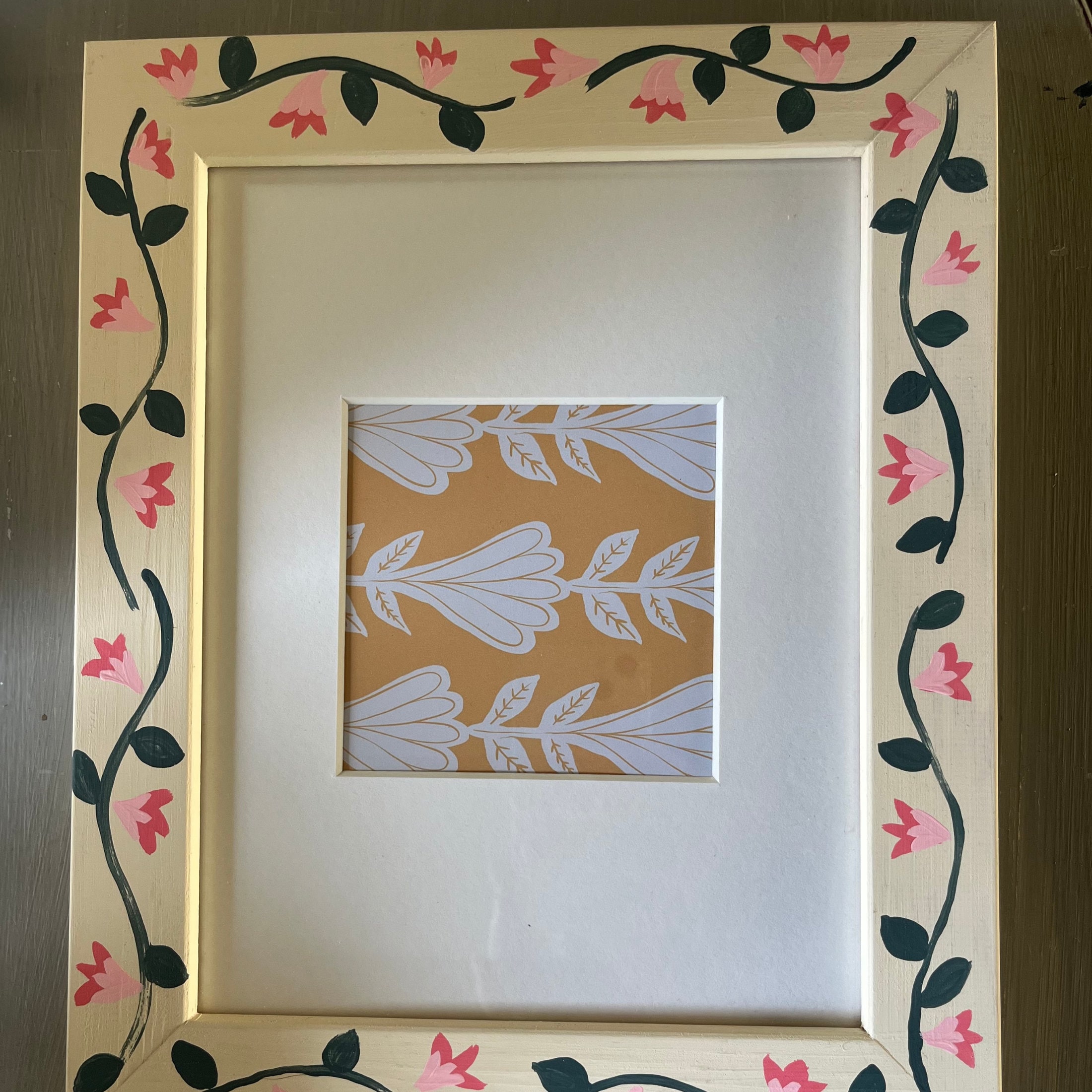 Boho Style Flower Power Hand Painted Photo Frame 9 X 7 - Etsy