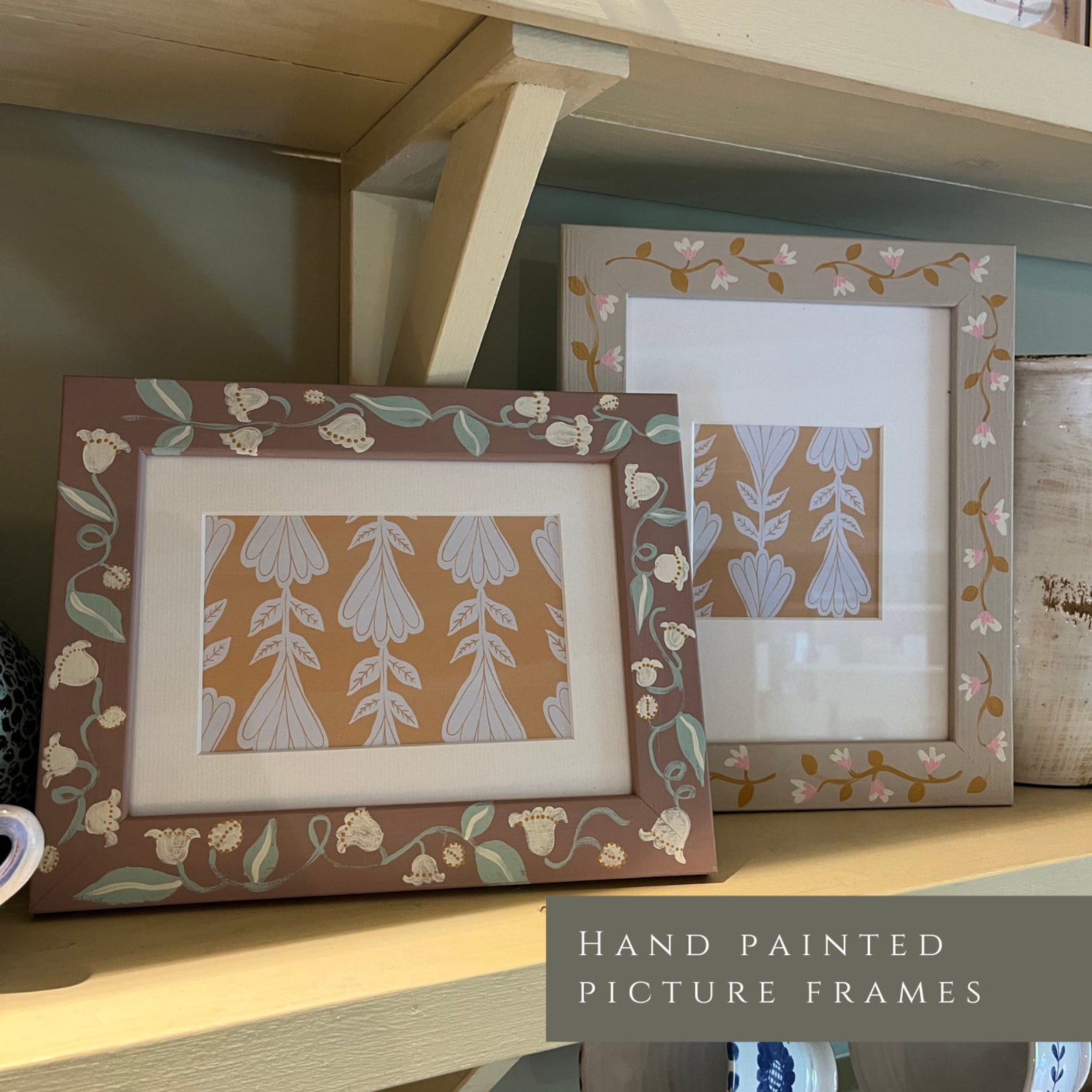 Boho Style Flower Power Hand Painted Photo Frame 9 X 7 - Etsy