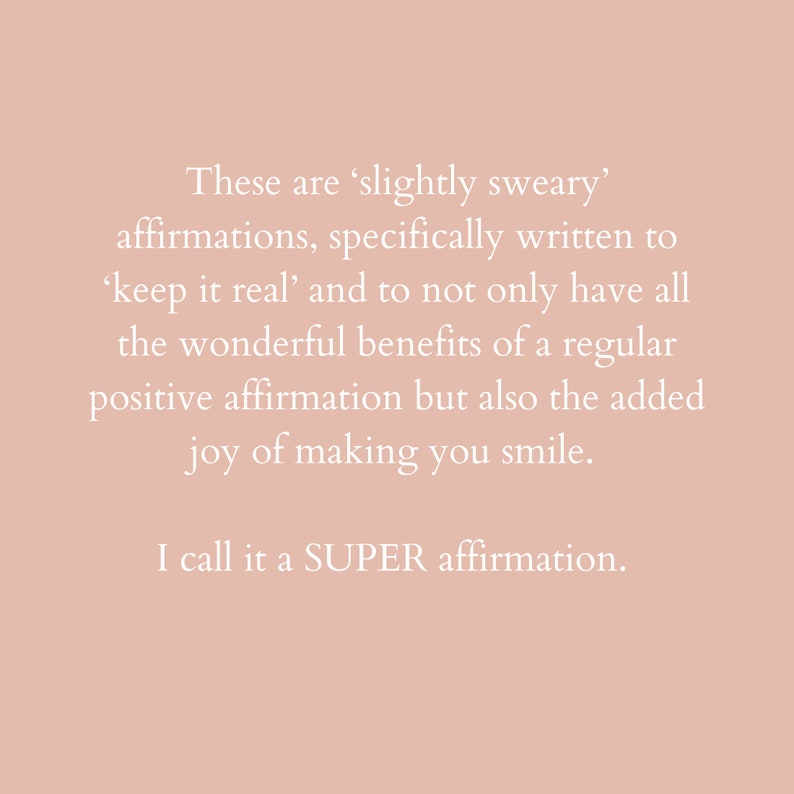 30 Swear Affirmation Cards Affirmation Cards Quote Cards I Sweary ...