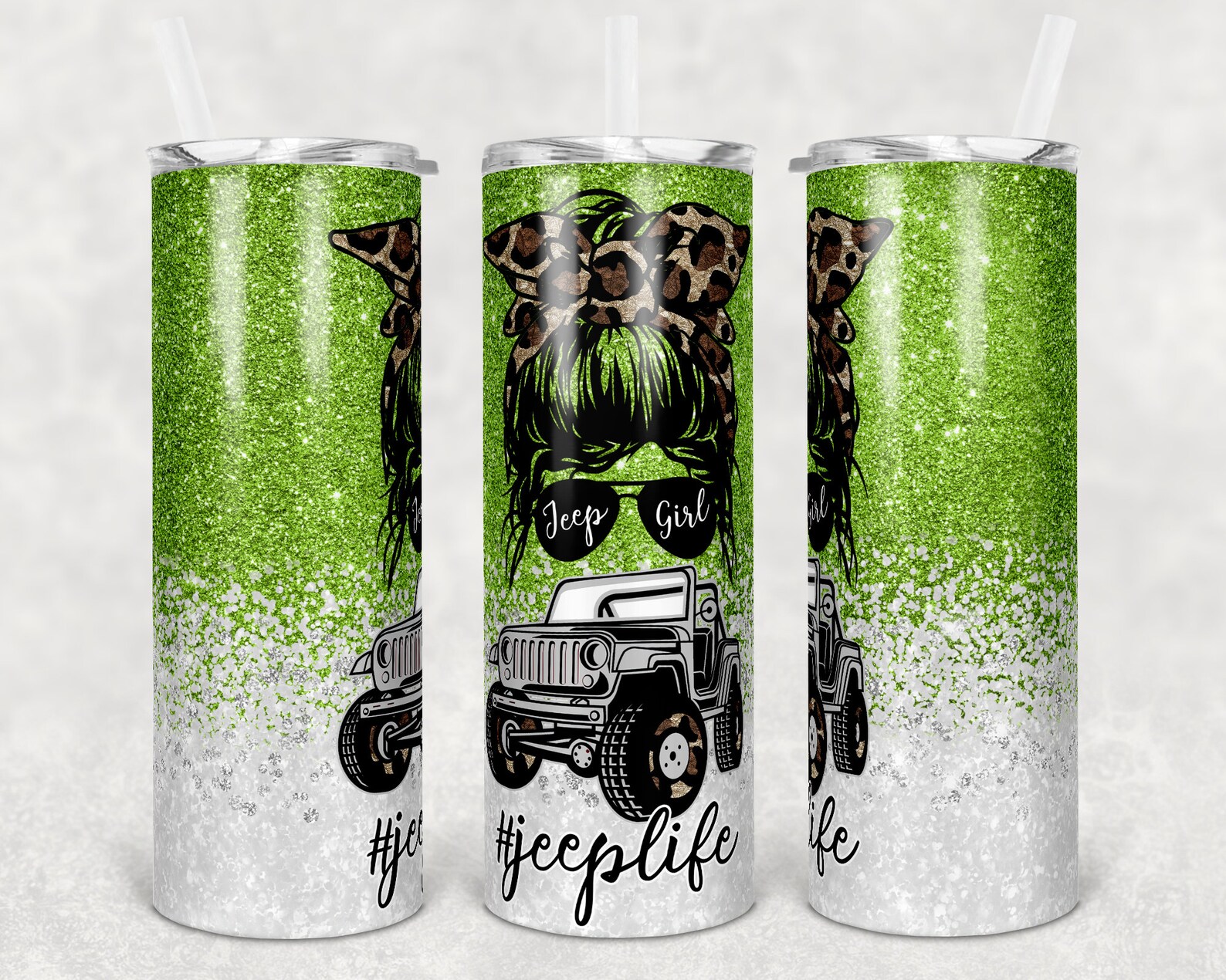 20 Oz Skinny Tumbler Sublimation Design Jeep Girl Jeep Life Etsy