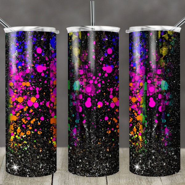 Neon Splatter - Etsy