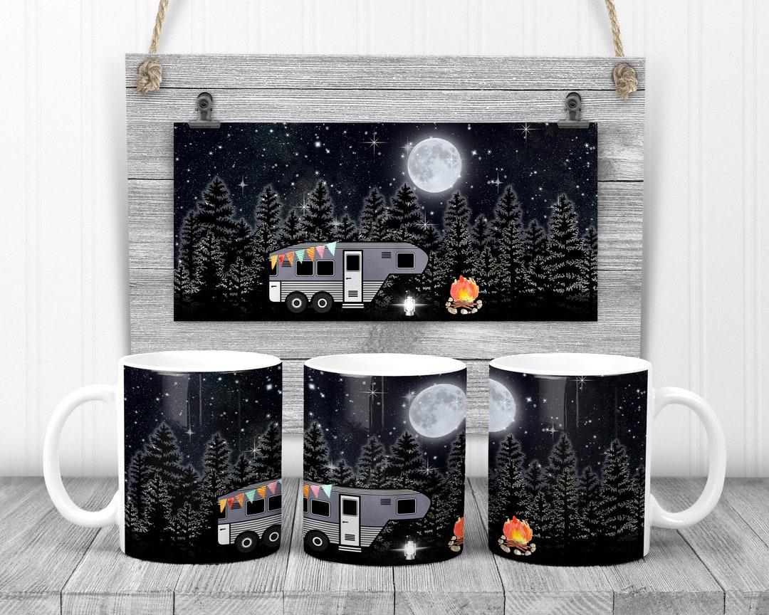 Sublimation Stainless Camp Cup Mug Camping Sublimation Design Camper ...