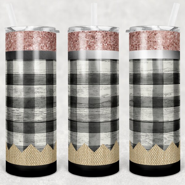 Buffalo Plaid Cups - Etsy