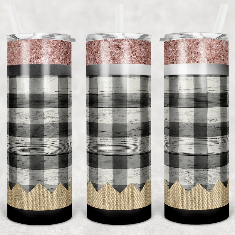 Buffalo Plaid Cups - Etsy