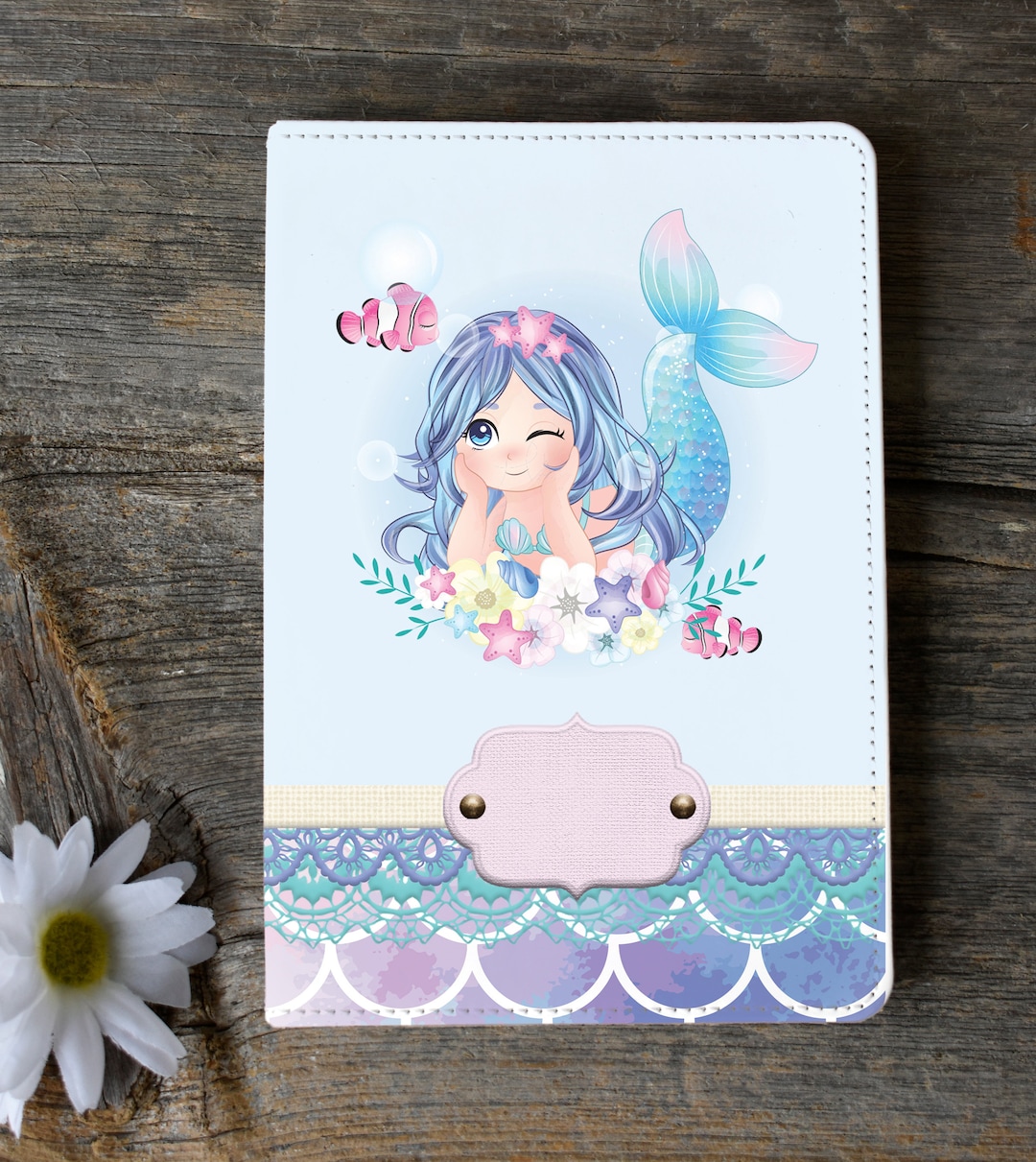 Journal Sublimation Design Template Cute Mermaid Ocean Journal for ...