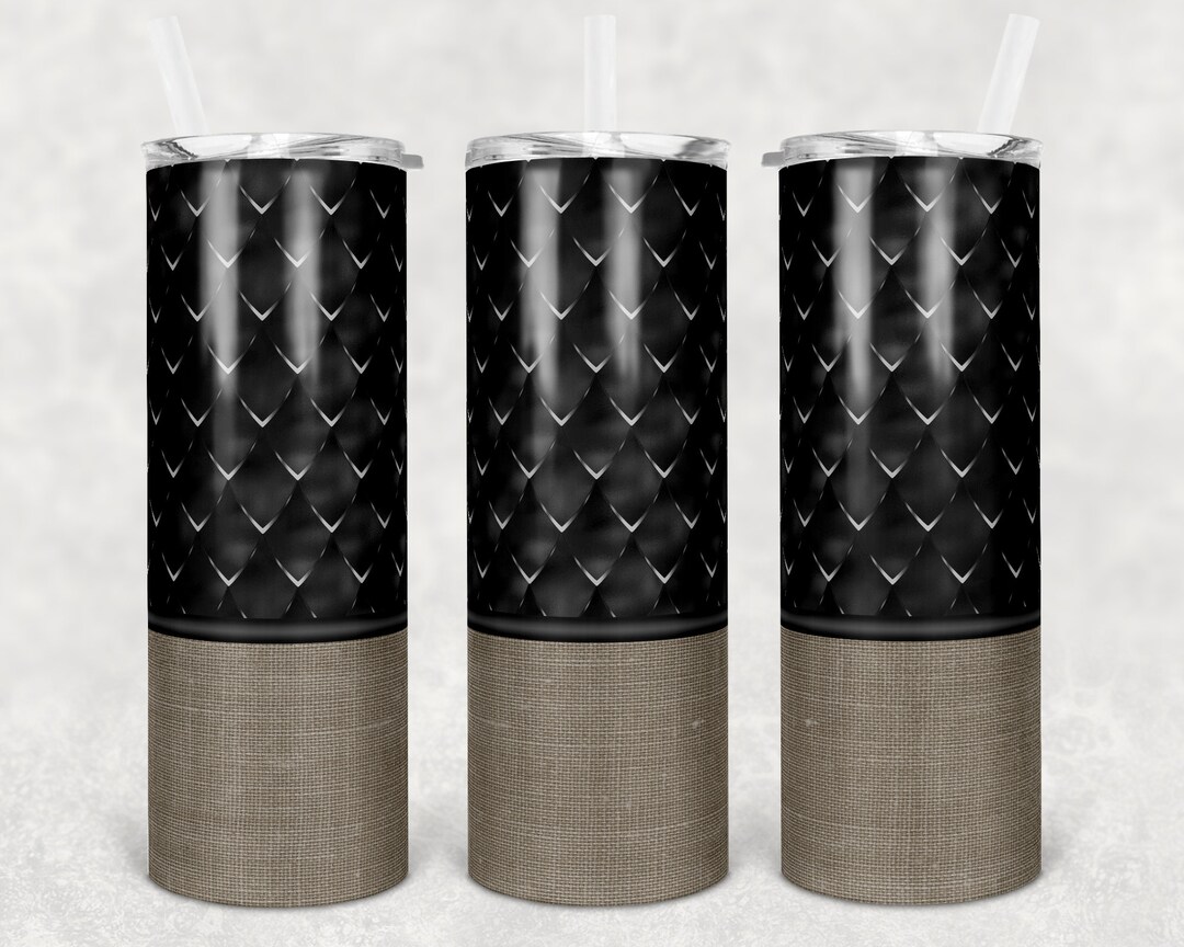 20 Oz Skinny Tumbler Dragon Scale and Burlap Sublimation Design Digital ...