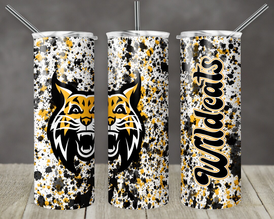 20 Oz Skinny Tumbler Sublimation Design Template Wildcats Power Wash ...