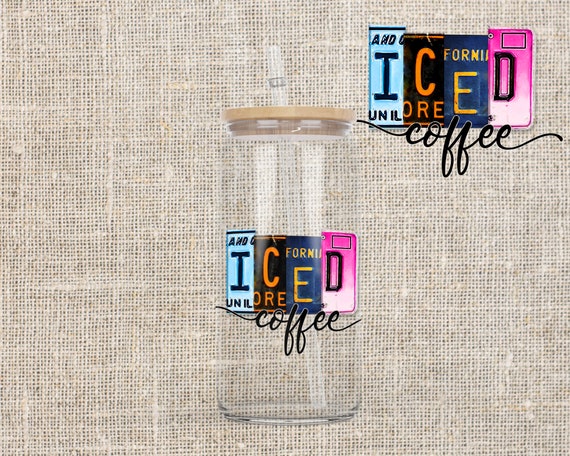 16 Oz Libbey Glass Can Tumbler Sublimation Design License Etsy