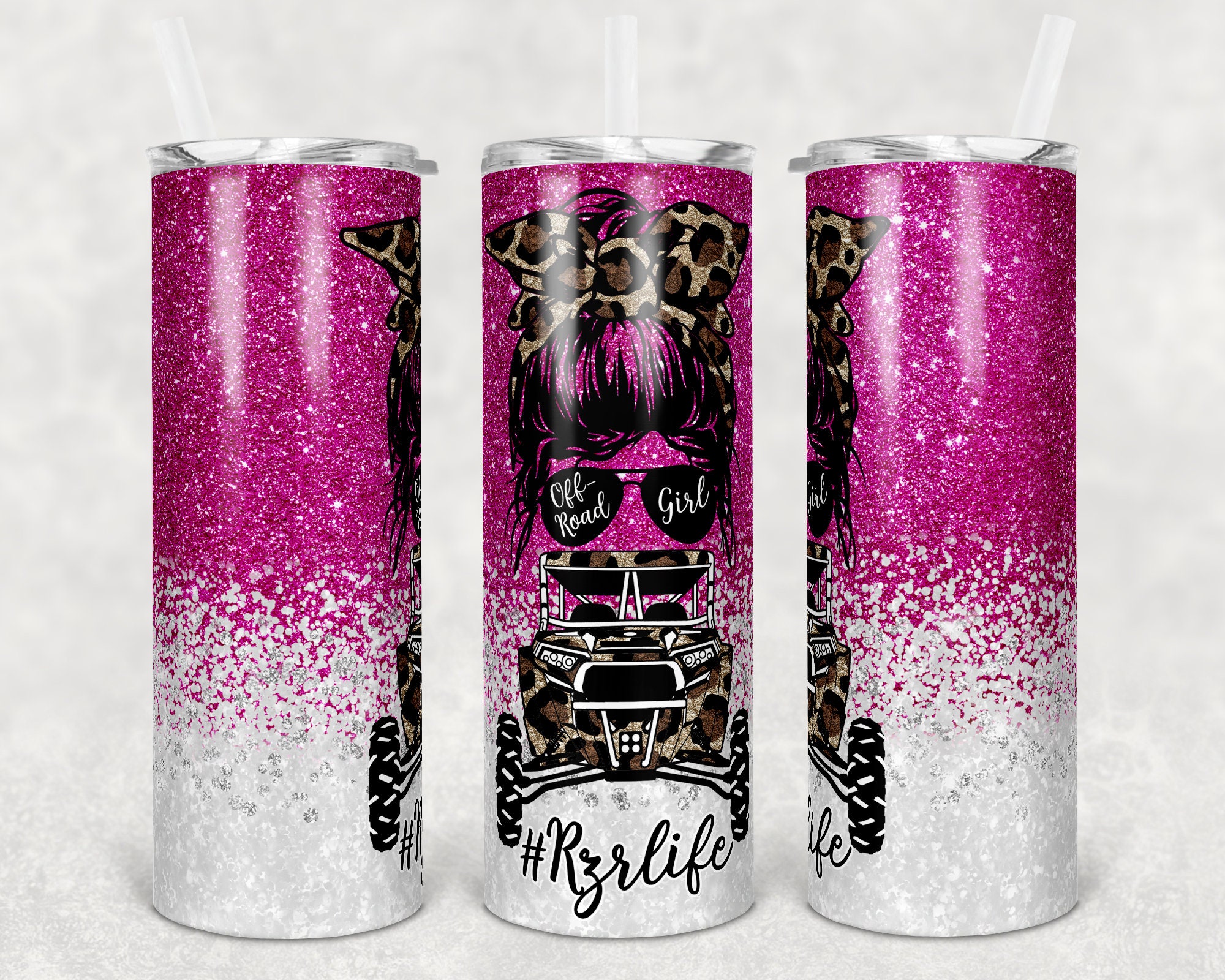 20 Oz Skinny Tumbler Sublimación Plantilla De Diseño Glitter Etsy