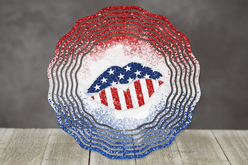 Wind Spinner Design to Fit Wind Spinner Blanks Patriotic USA 4th of ...