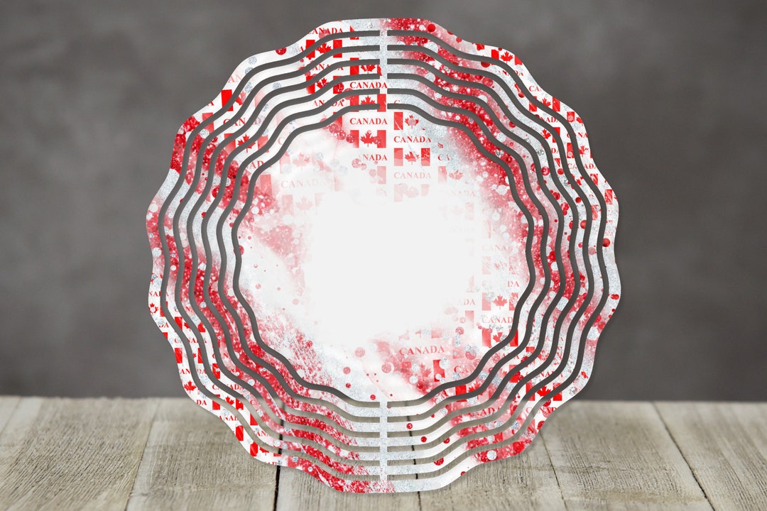 Wind Spinner Design to Fit Wind Spinner Blanks Canadian Canada Day Flag ...