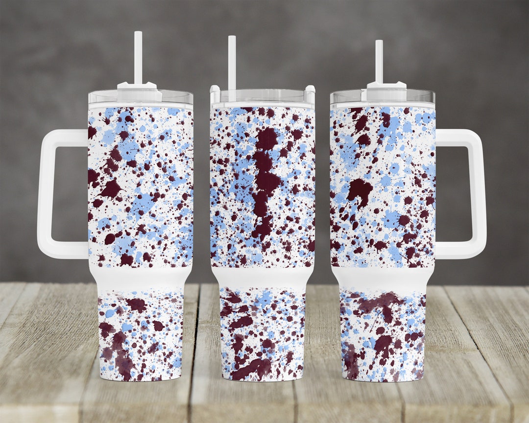 Powerwash Splatter School Spartan Mascot Design 40 Oz 2 Piece Tumbler ...