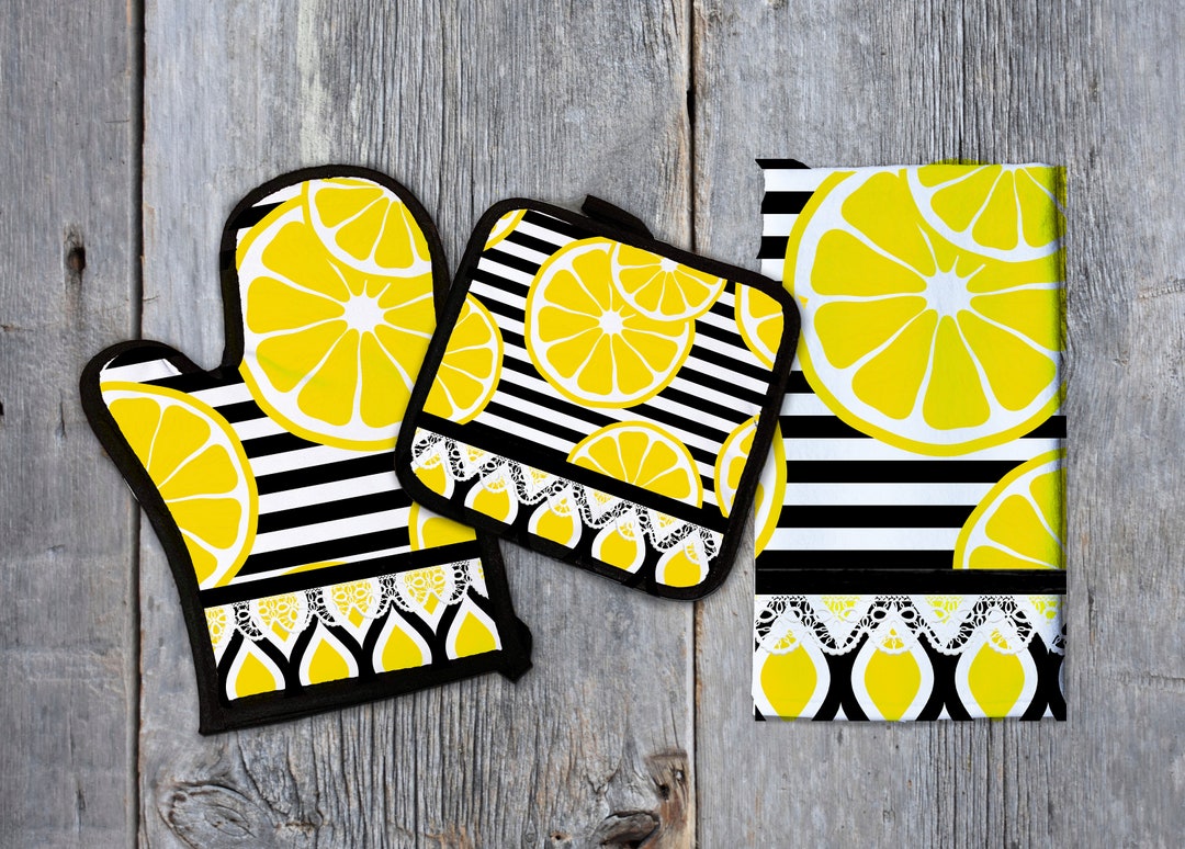 Sublimation Kitchen Set Designs Towel Oven Mitt and Pot Holder Design ...
