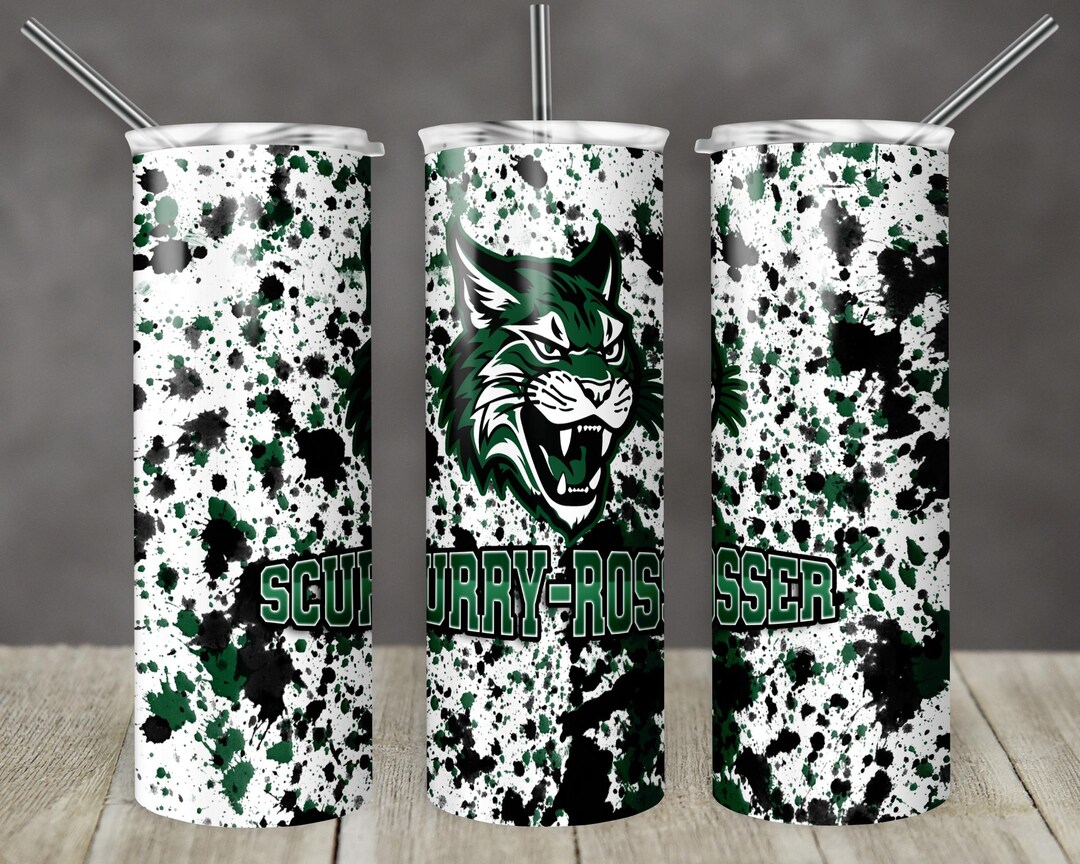20 Oz Skinny Tumbler Sublimation Design Template Scurry Wildcats Power ...