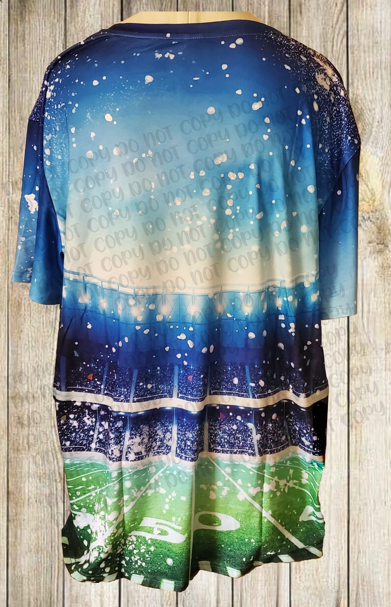 Faux Bleach Football Tshirt Mock for Rtssublimationblanks - Etsy