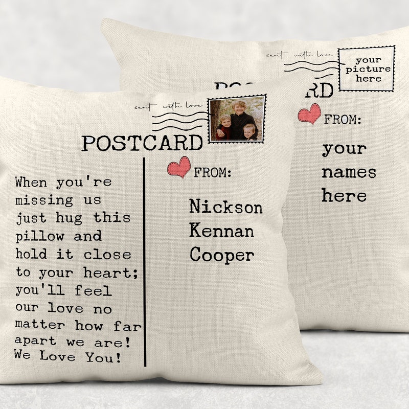 Postcard Pillow - Etsy